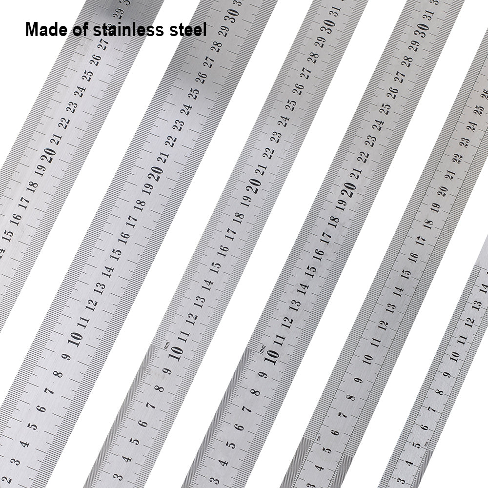 Engineers Rule Shop Faithfull Measuring Rules, Matt Black Stainless ...