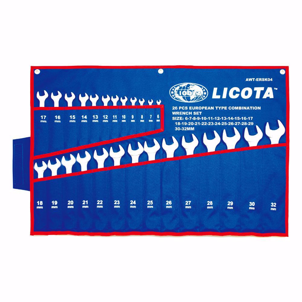 LICOTA MADE IN TAIWAN 26PCS EUROPEAN TYPE COMBINATION SET 6-32MM MICRO