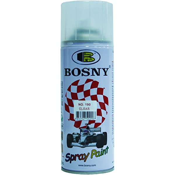 BOSNY AEROSOL SPRAY PAINT 190 (CLEAR LACQUER GLOSSY)