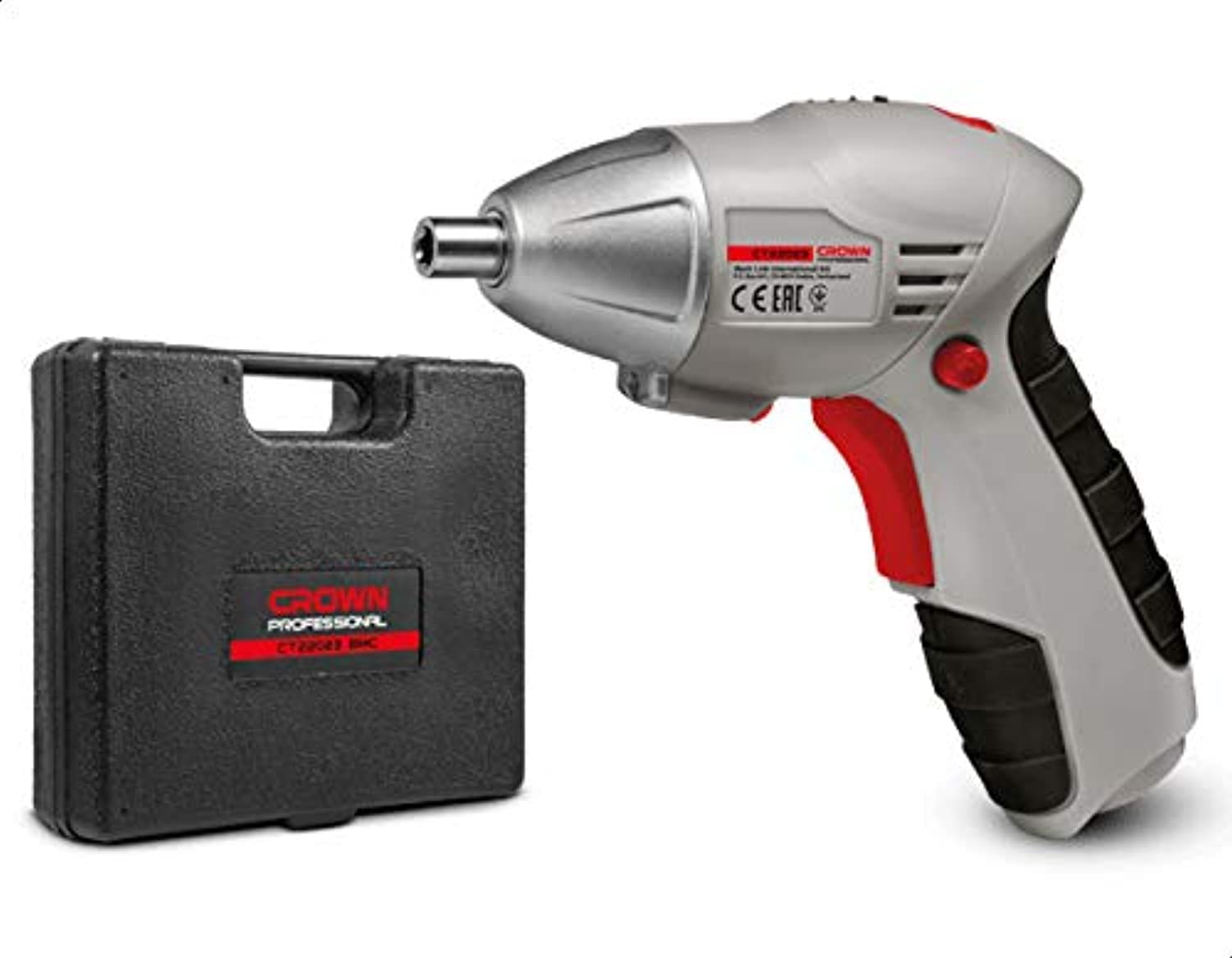 Crown Cordless Screw Driver 3.6V 6.35mm 220rpm 3Nm 1.3Ah CROWN