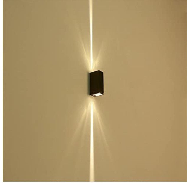 2 x 1.5w Stainless steel brushed Double sided outdoor wall light IP65